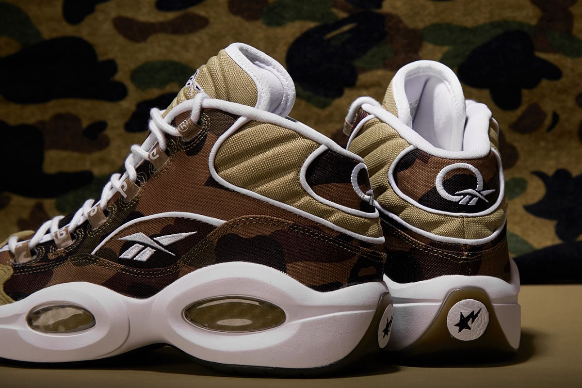 A Bathing Ape x Reebok Question Mid “Camo”