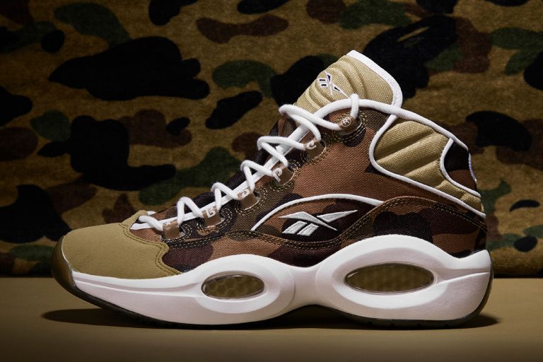 A Bathing Ape x Reebok Question Mid “Camo”
