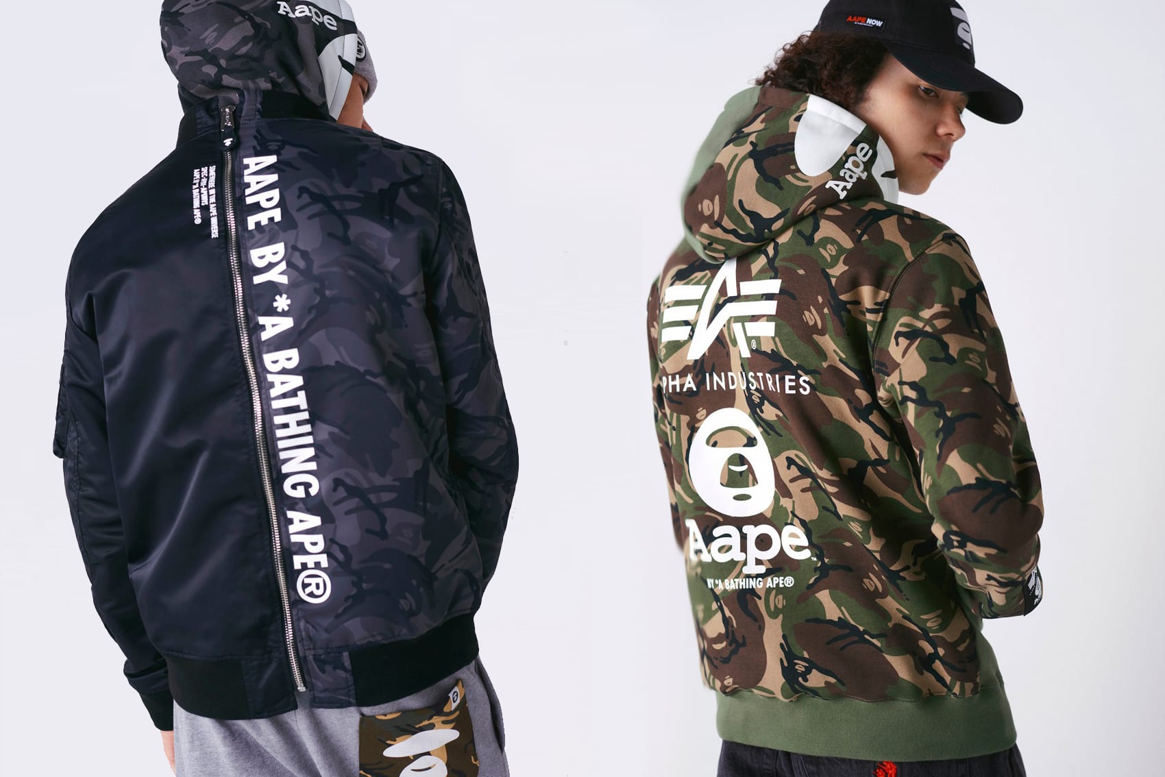 AAPE ponownie łączy siły z Alpha Industries i serwuje kolekcję na ...