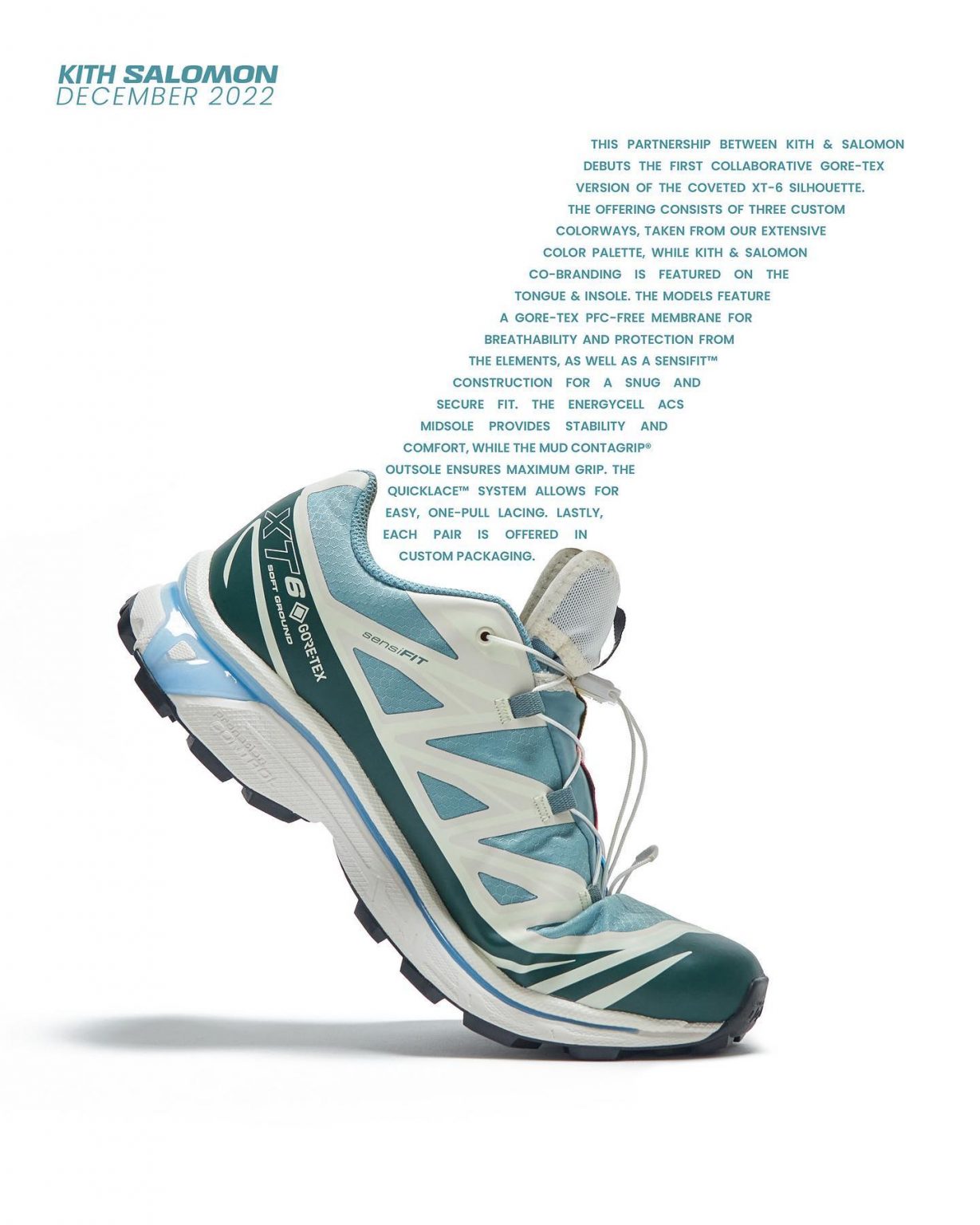 KITH wypuszcza trzy wersje Salomon XT-6 z GORE-TEX